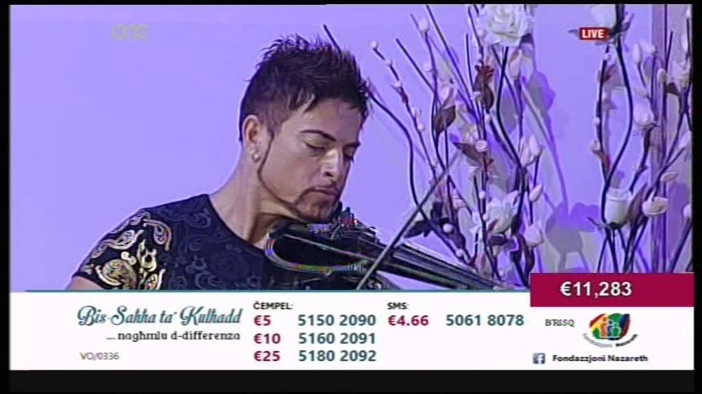 Mario Ciantar on Violin - Always on Maratona Fondazzjoni Nazareth 2015 ...