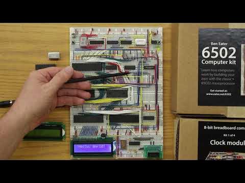 I built a Ben Eater style 6502 computer (with changes) - YouTube
