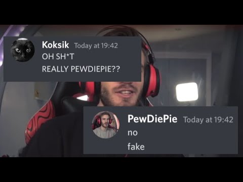 WHEN PewDiePie JOINED TO THE DISCORD SERVER 💲 - YouTube