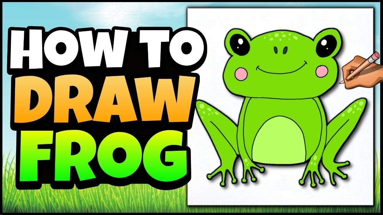 How To Draw A Frog Spring Art For Kids YouTube How To Draw A Frog Spring Art For Kids YouTube