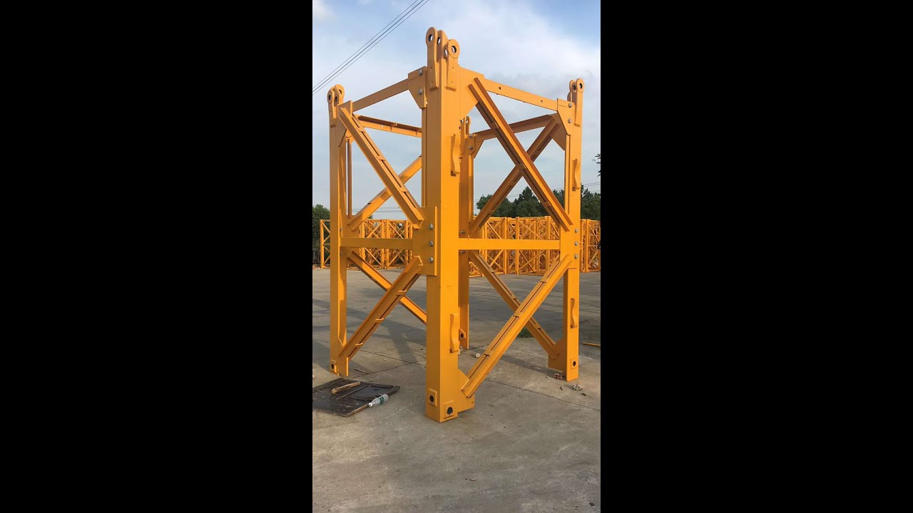 tower crane mast section production, L68 series. - YouTube