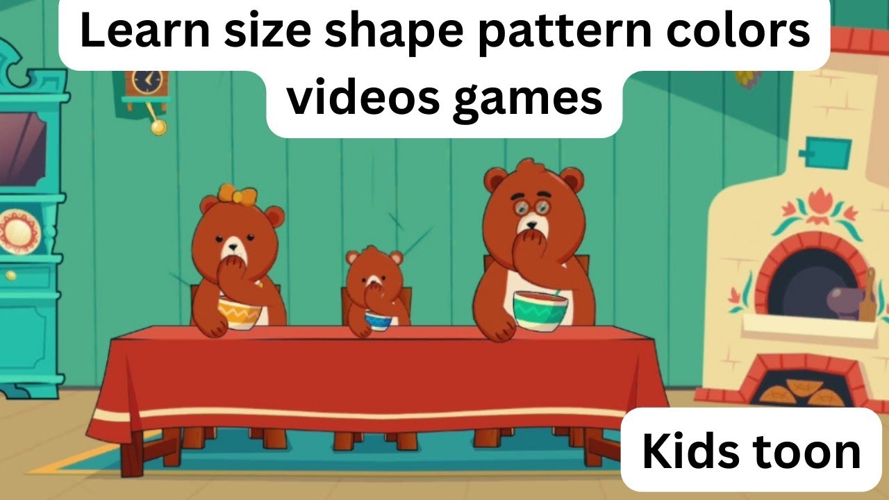 Learn size shape pattern colors videos games ||Learn nursery rhymes ...