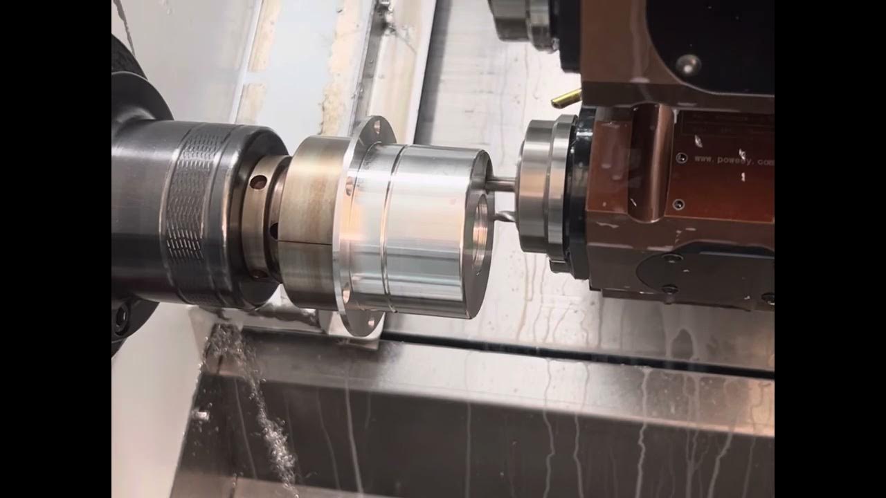 Multi-station turning and milling combination CNC lathe Machining stainless steel flange parts ...