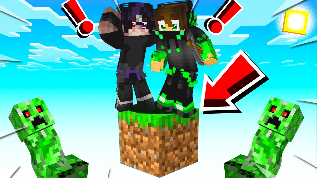 TWO PLAYERS ONE BLOCK |ONEBLOCK #1| -MINECRAFT ITA - YouTube