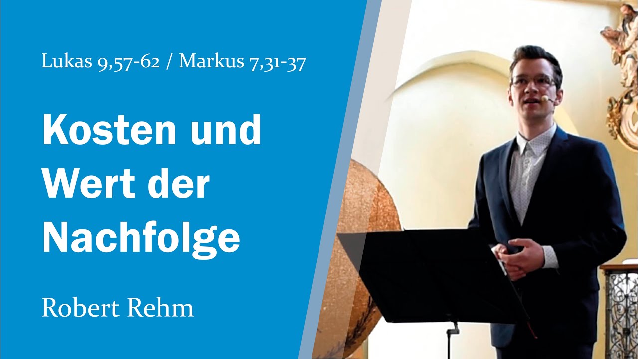 Kosten und Wert der Nachfolge | Robert Rehm - YouTube
