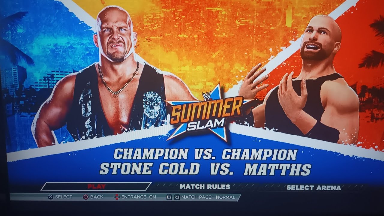"Stone Cold" Steve Austin vs Matths (WWE2K15) (PS3) - YouTube
