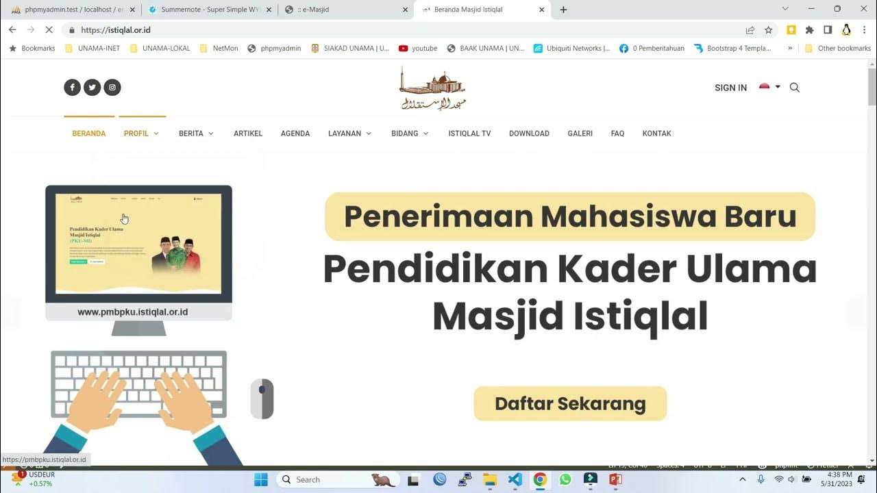 Laravel #29 Membuat Tabel Profil Masjid - YouTube