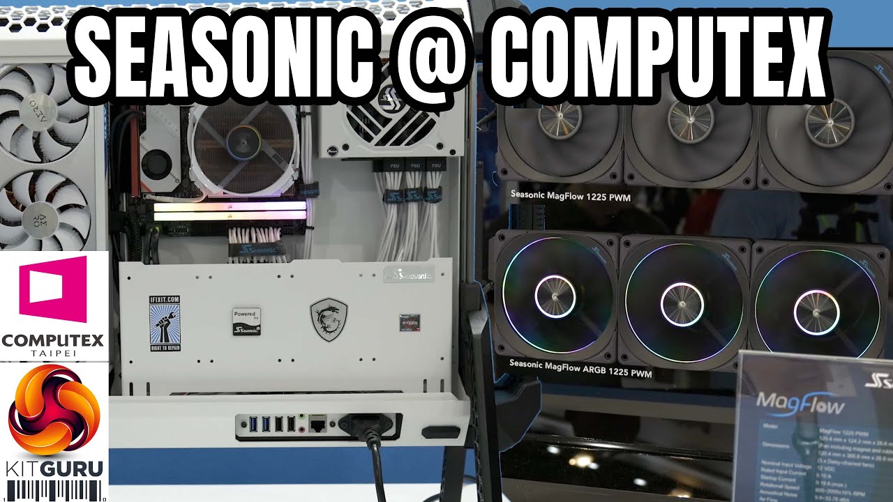Computex 2023: SEASONIC Magflow fans and more - YouTube