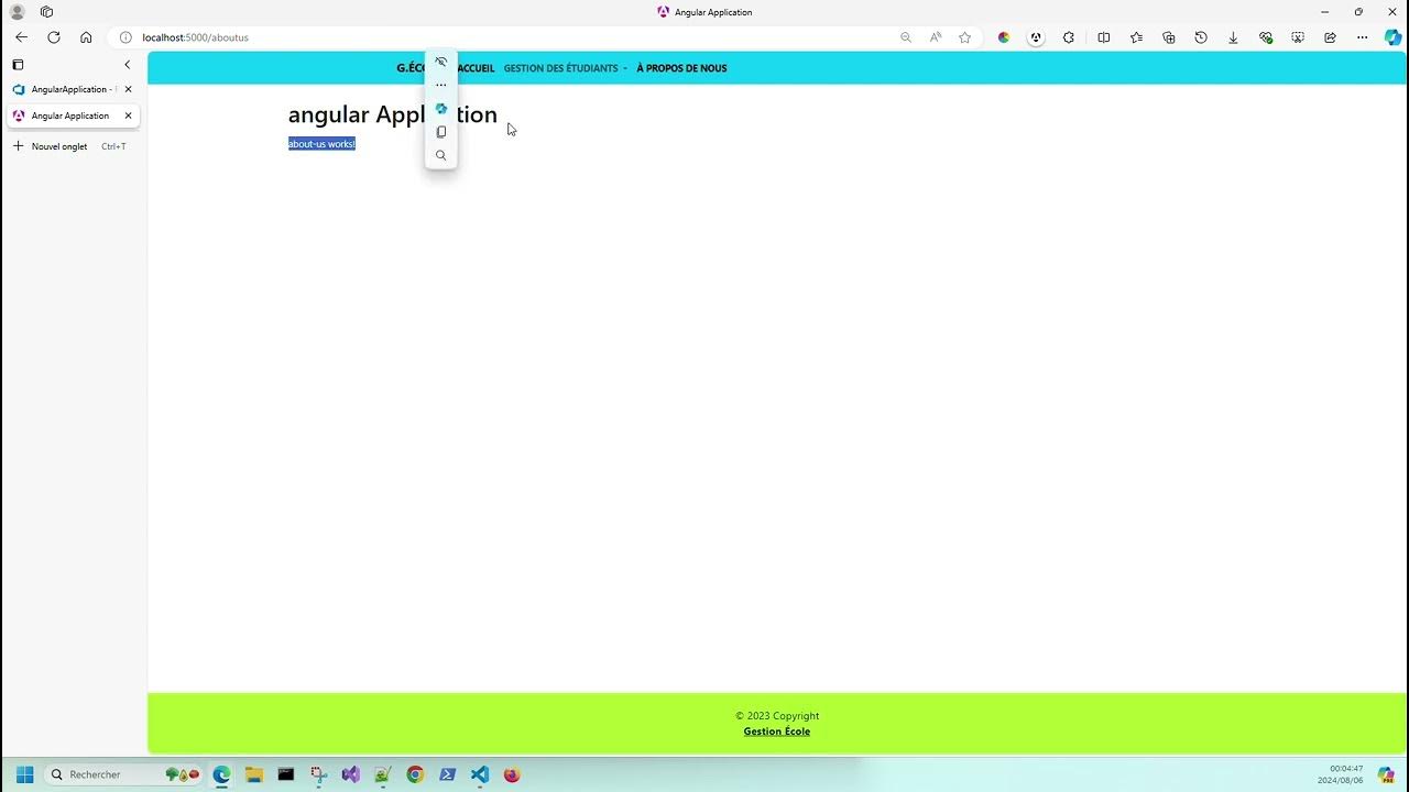 Creating an Angular Header and Footer | Créer un en-tête et un pied de page angulaires - YouTube