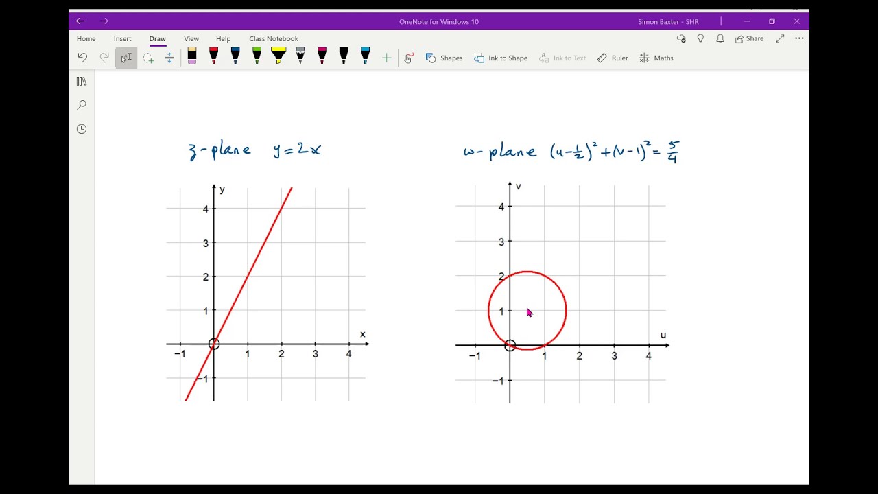F2 4.3b Transformations from z-plane to w-plane - YouTube