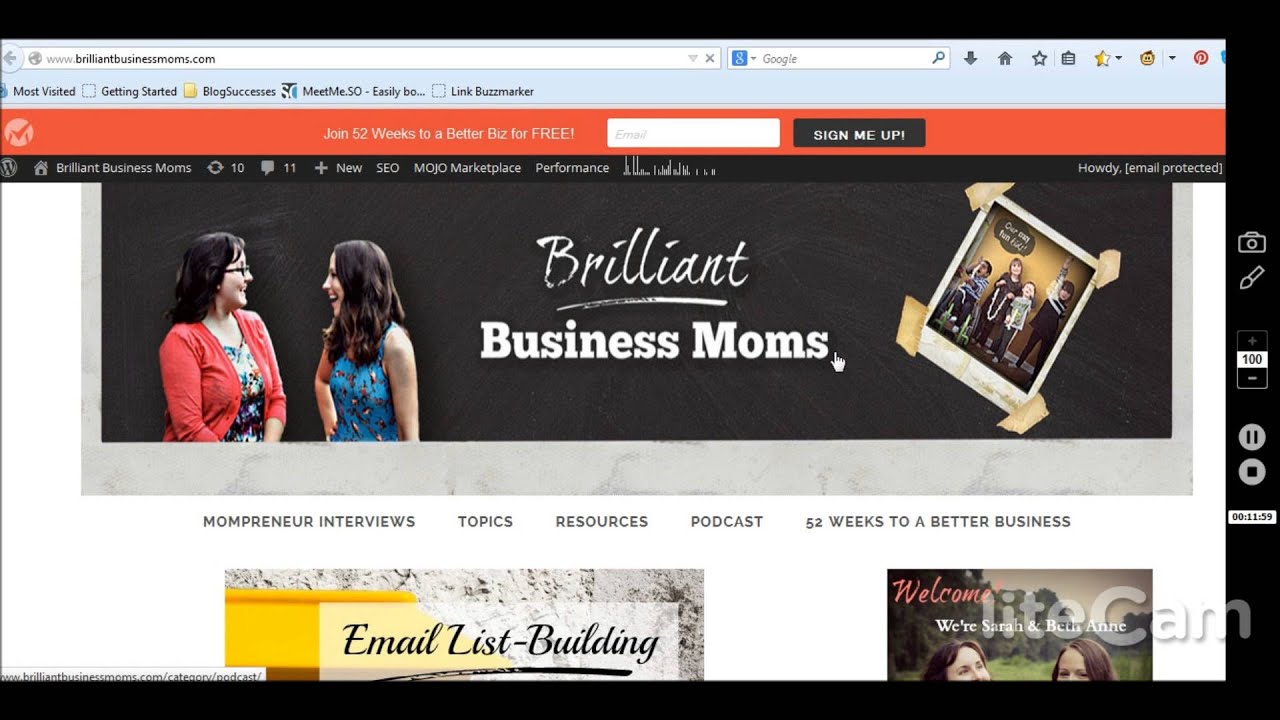 How to Use ManyContacts to Add an Email Sign-Up Bar to the Top of Your ...