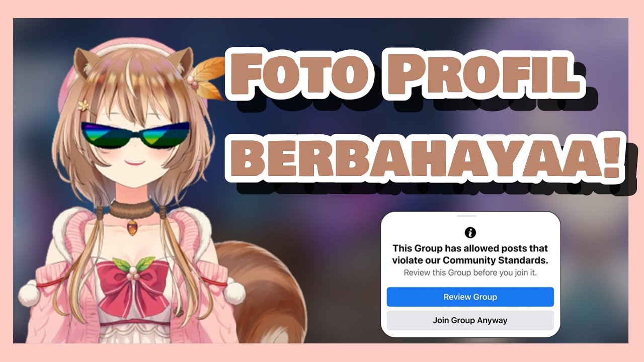 Foto profil Risu dianggap bahaya sama platform biru 【Clip Hololive ID ...
