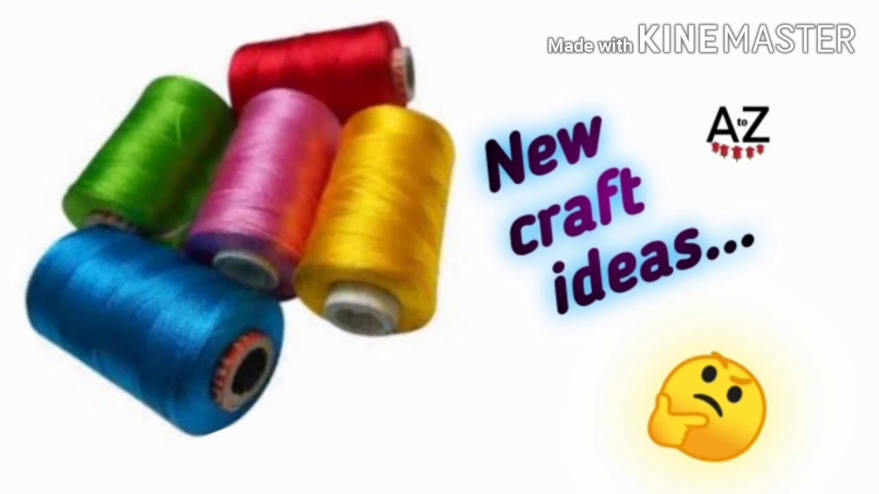 New Craft idea for silk threads..//handmade wall hanging..//home ...