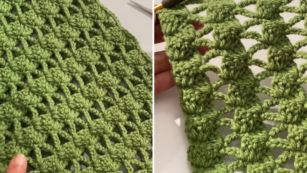 How to Crochet fast for Beginners Beautiful Stitch - YouTube