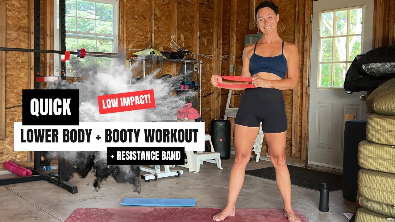 Quick And Fiery 🔥 Banded Glute Workout 🍑 Bootyworkout