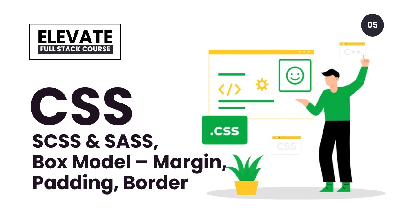 ️CSS Box Model, SASS, SCSS, Margin, Padding, Border, Div & Span (Part ...