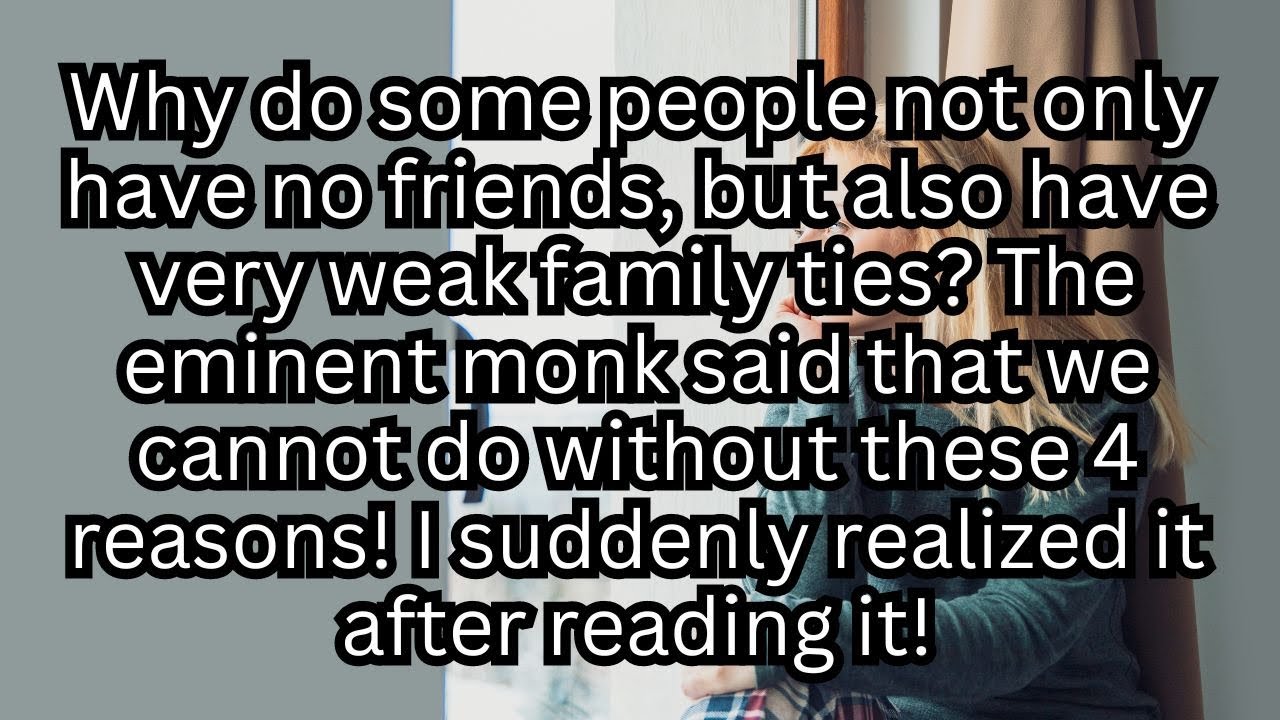 The Four Reasons Why Some People Lack Friends and Familial ...
