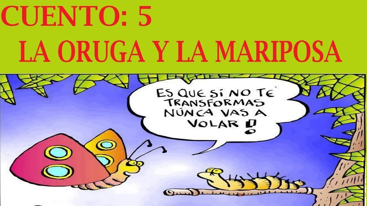 Cuentos infantiles: la oruga y la mariposa final - YouTube