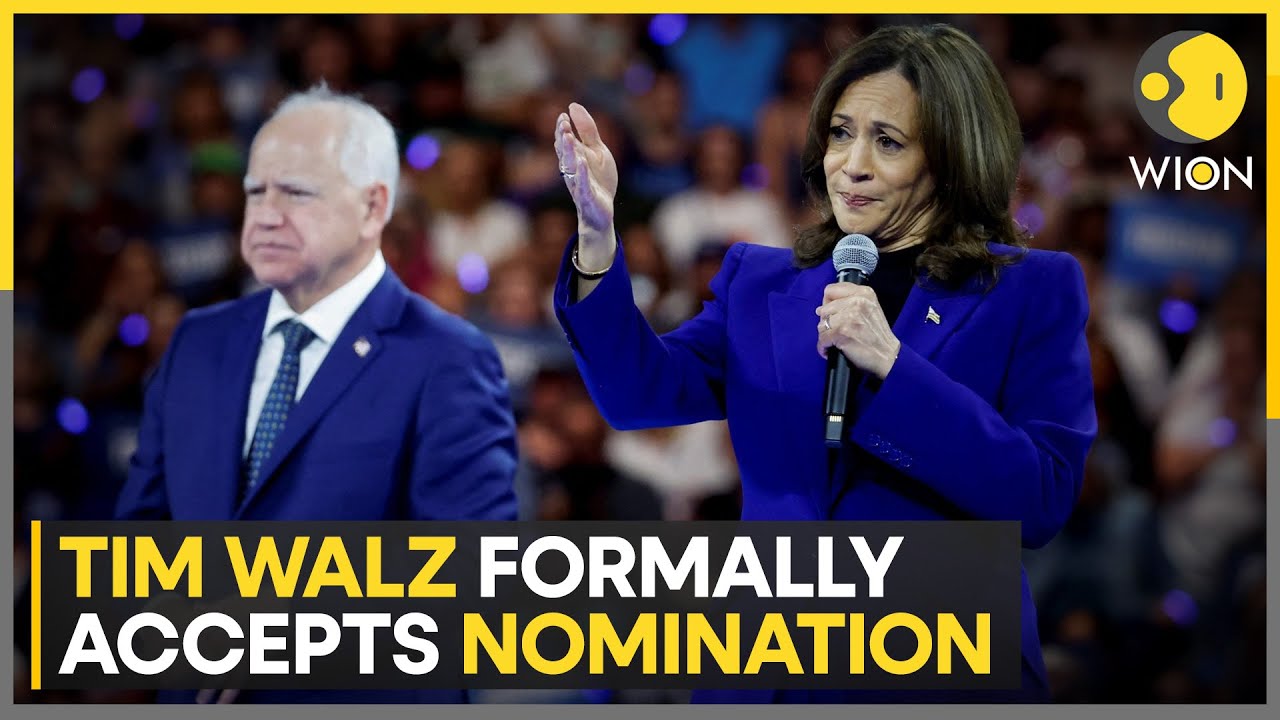 US Elections | DNC 2024: Tim Walz finishes DNC speech with 'Pep-Talk ...
