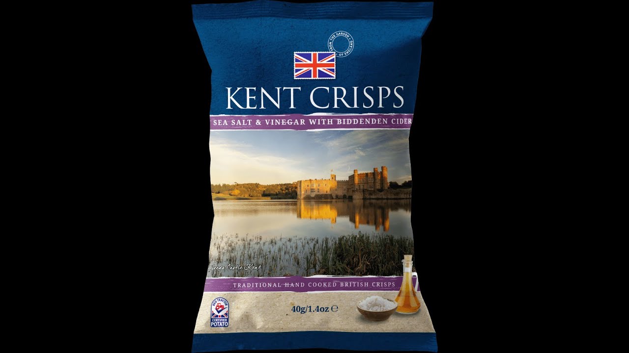 Kent Crisps. Sea Salt and Vinegar with Biddenden Cider. Review - YouTube