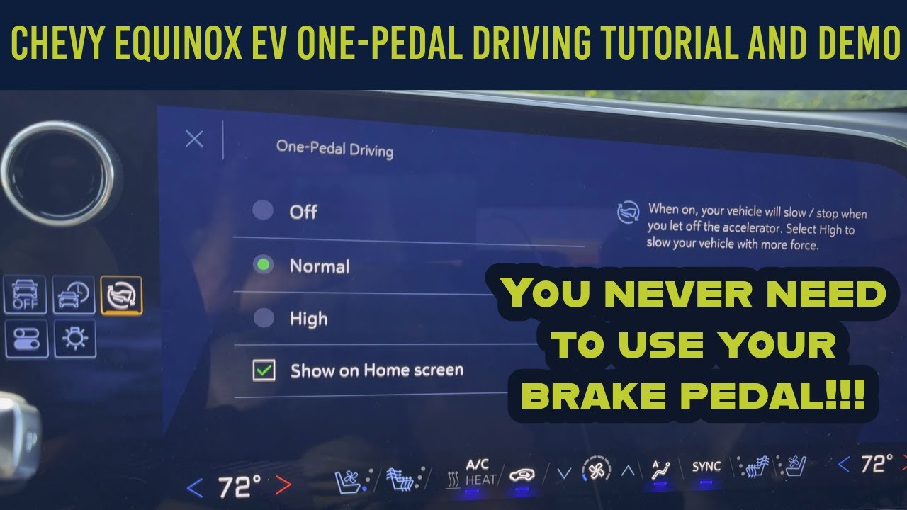 Chevy Equinox EV One-Pedal Driving Tutorial and Demo - YouTube