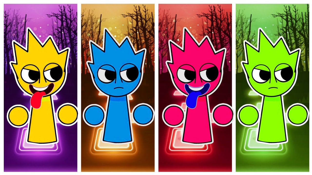 baby Sprunki yellow🟡baby Sprunki blue🔵baby Sprunki pink🟣baby sprunki ...