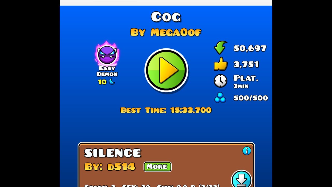 ''COG'' [EASY DEMON] (Geometry Dash) - YouTube