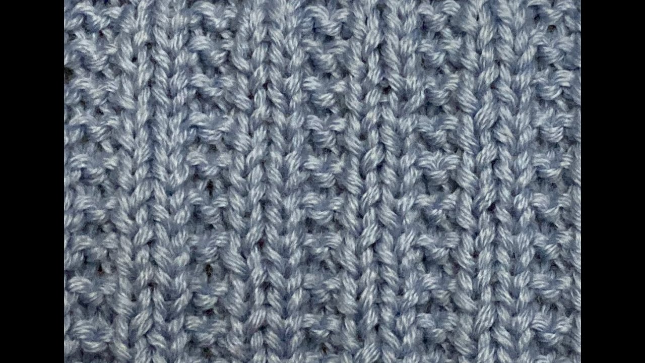 [Left hand] 2/2 Garter stitch rib - YouTube