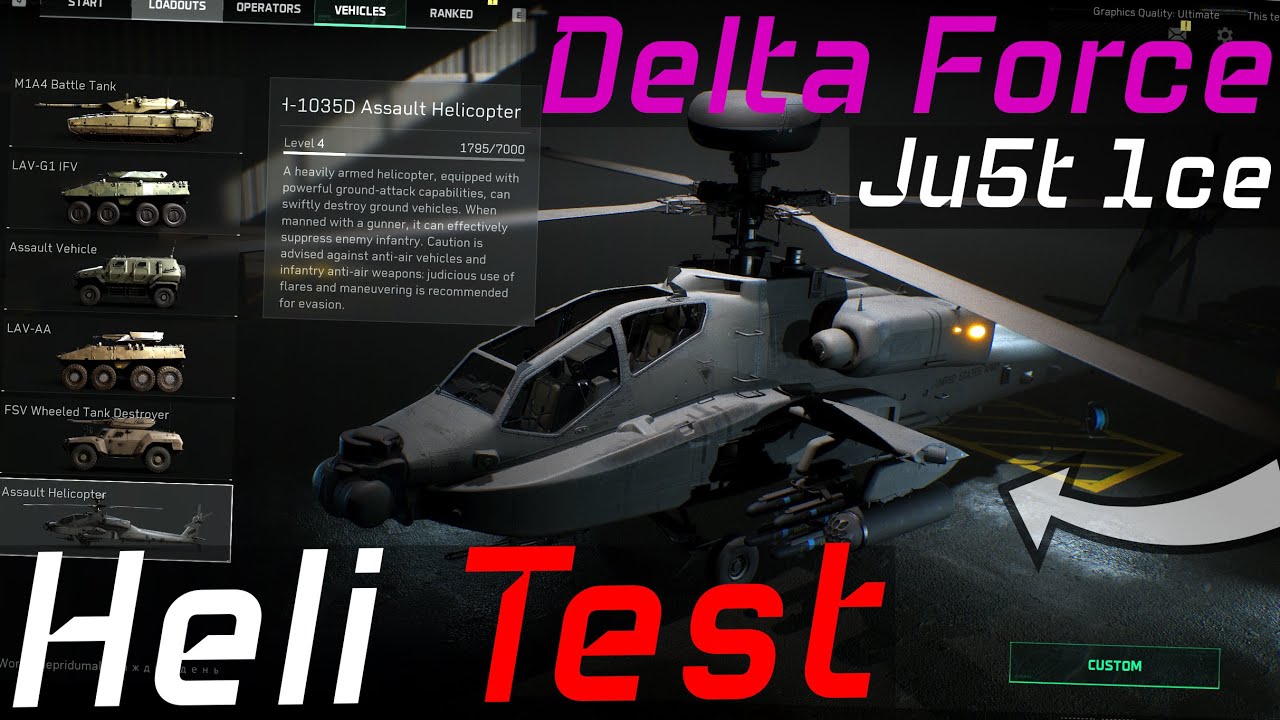 Delta Force initial Heli test and thoughts | Gunner 44 Killstreak - YouTube