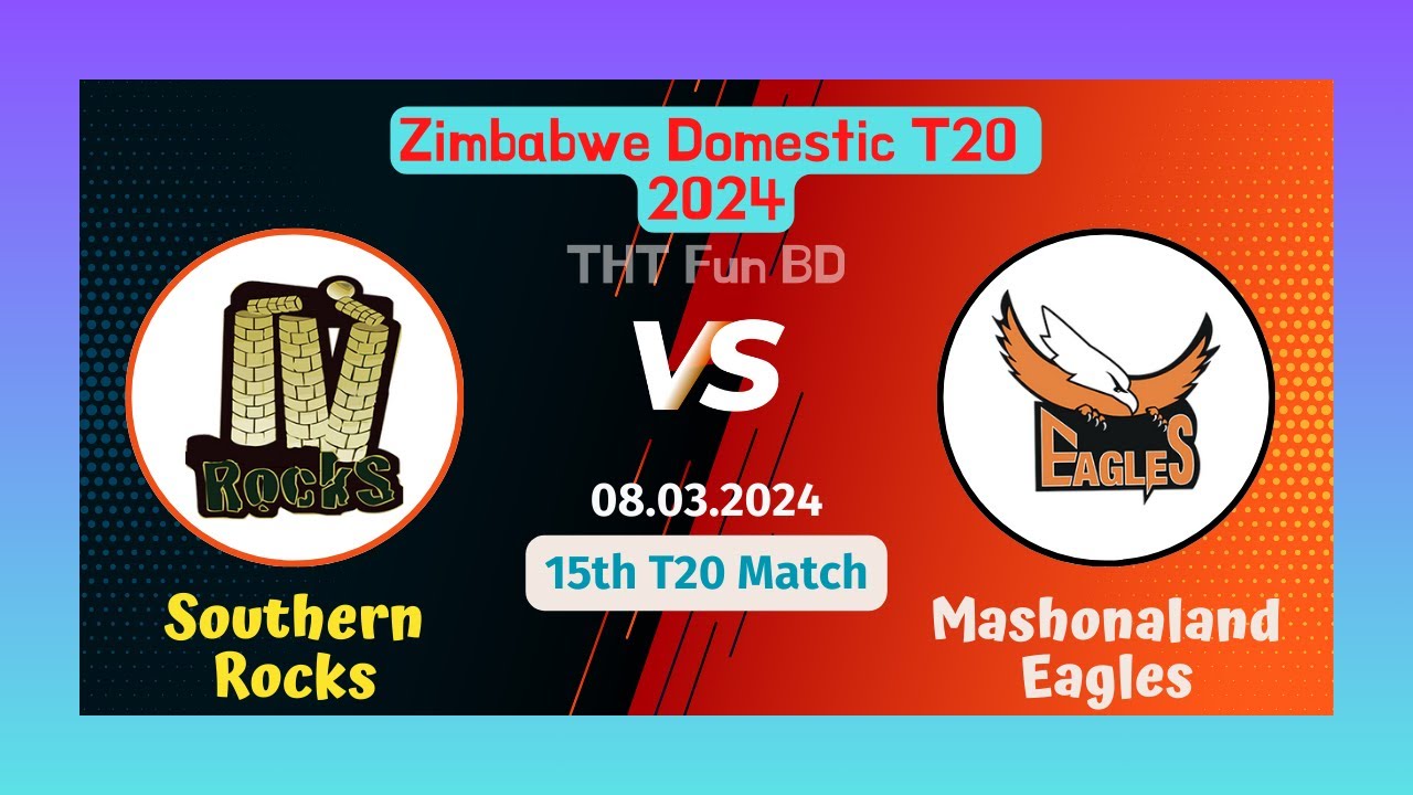Southern Rocks vs Mashonaland Eagles | SR v ME | Zimbabwe Domestic T20 ...