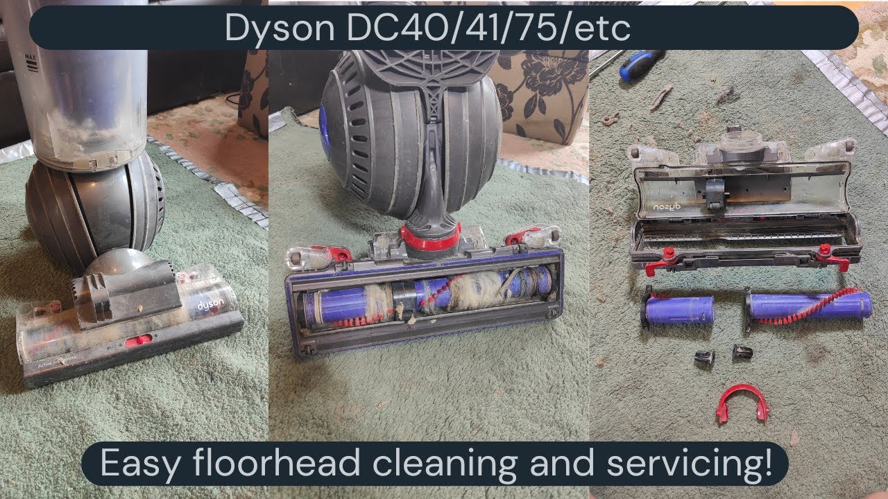 Dyson DC41, DC40, DC50 etc - Floorhead servicing how-to! - YouTube