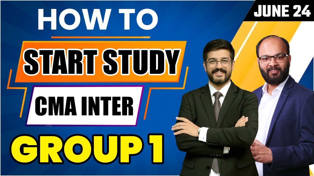 How to Start Study CMA Inter Group 1 | CMA Inter June 24 Study Plan | Subject Wise Strategy ...
