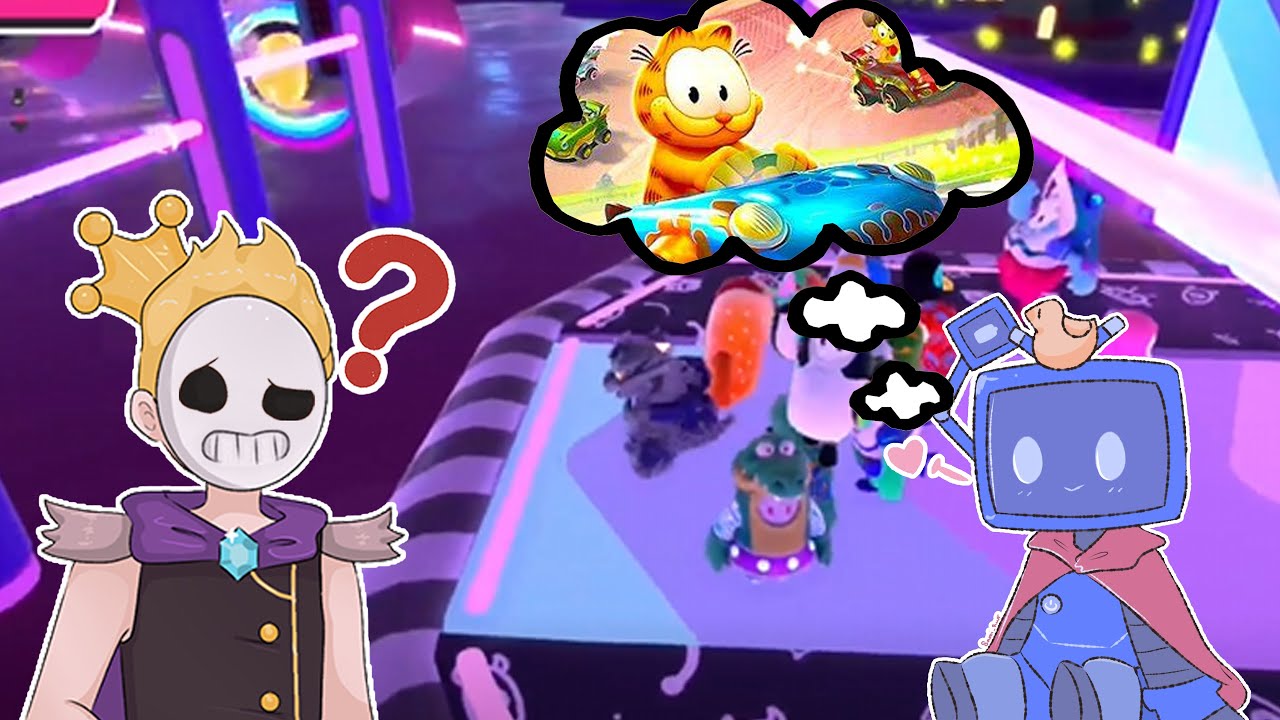 Hunter and his DANG Garfield obsession - Fall Guys - YouTube