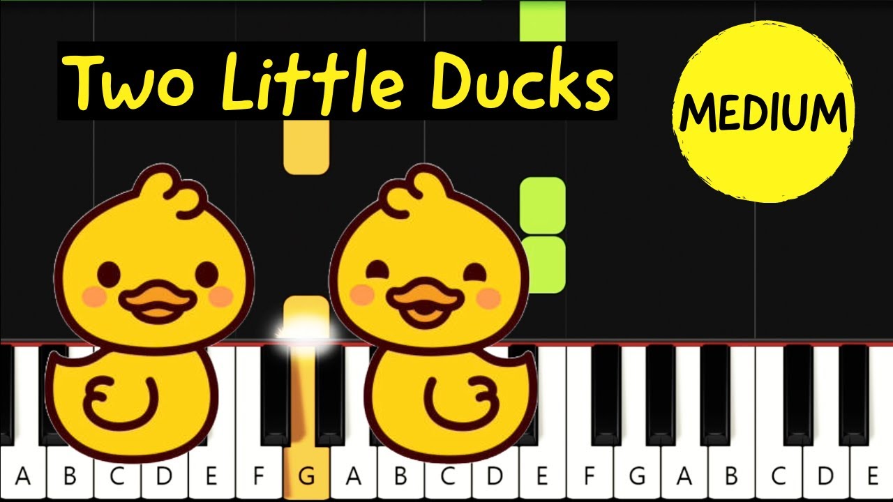 Two Little Ducks Piano Tutorial (MEDIUM) - YouTube