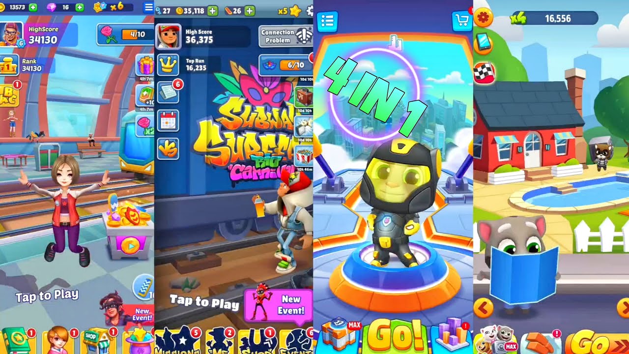 Subway Princess Runner, Subway Surfers and 2 more - YouTube