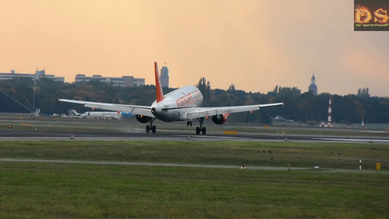 #69 Landing under the Rainbow easyJet at Tegel - YouTube
