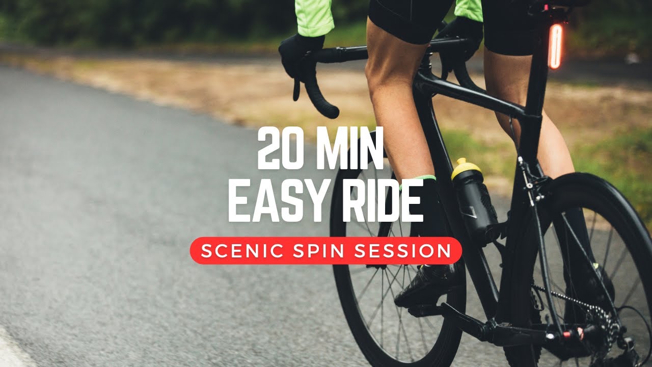 Relaxing 20 Minute Lakeside Cycling Workout | Scenic Spin - YouTube