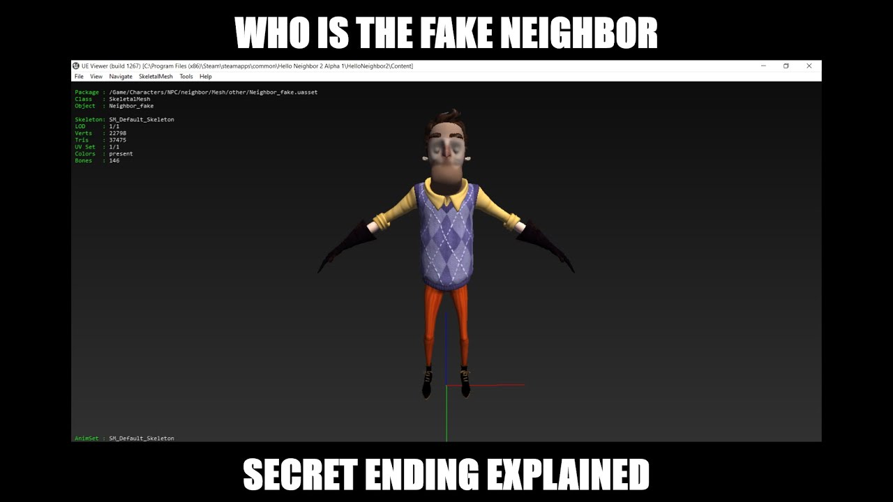 Who is the FAKE hello neighbor (Outdated) - YouTube