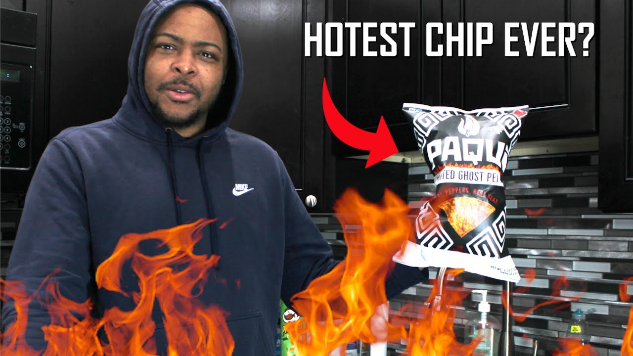7 BLAZING HOT GHOST PEPPER PAQUI CHIPS - YouTube