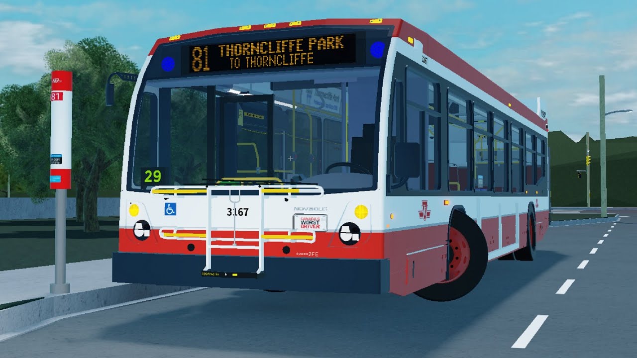 (Roblox) TTC 2018 Novabus LFS 3167 on 81 Thorncliffe Park to Pape ...