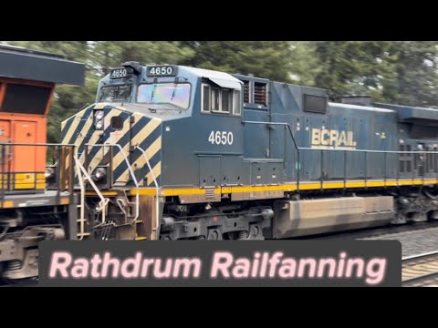 BC Rail dash 9! NS dash 9s, a KCS Gevo, and lots of horn shows in Rathdrum, ID - YouTube