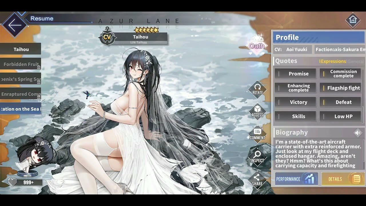 Azur Lane: Taihou Oath Skin - YouTube