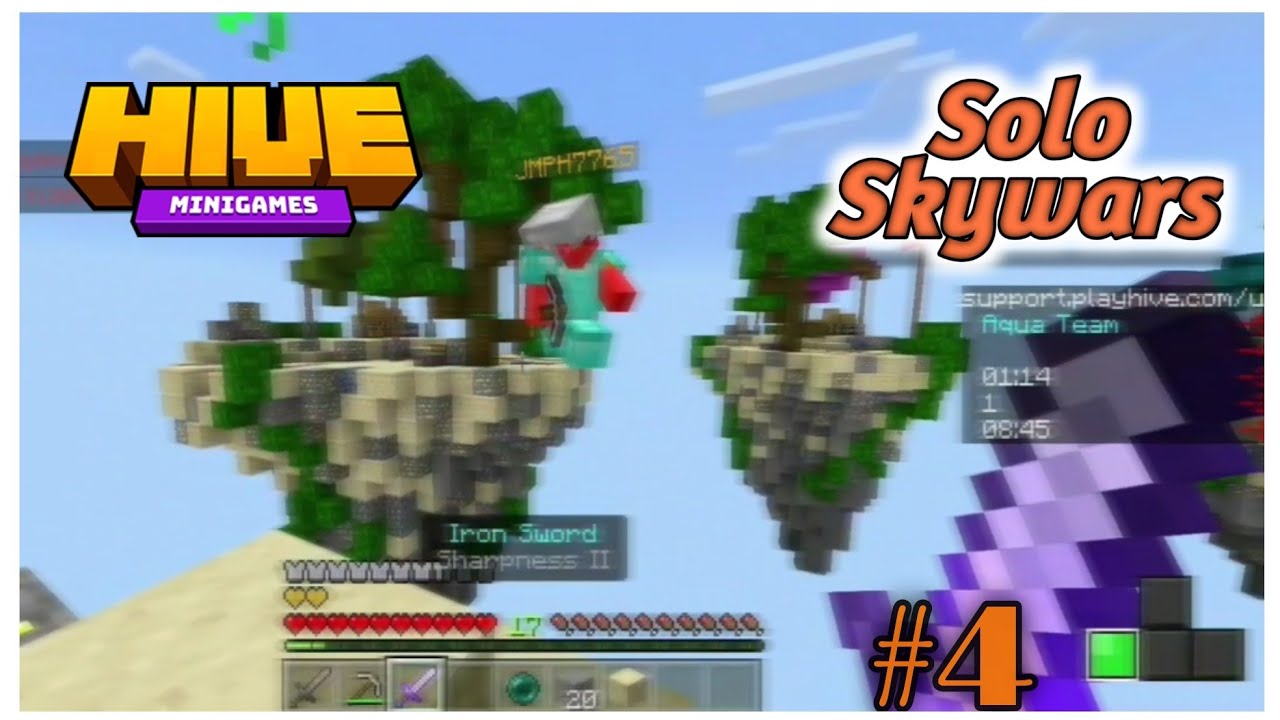 #Hive #Skywars #Mincraft Hive Solo Skywars Gamplay+pvp - YouTube