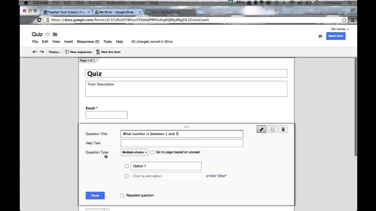 Google Drive for Quiz Building - YouTube