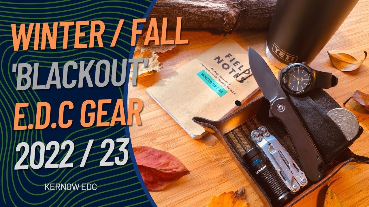 My Winter / Fall 2022 / 23 ‘Blackout’ EDC Gear - YouTube