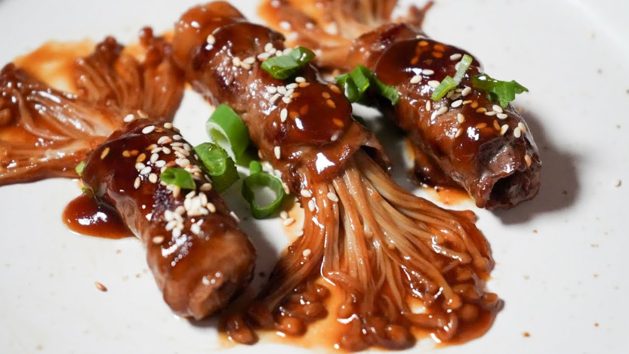 Fake Squid - Delicious Beef Rolls with Mushrooms - YouTube