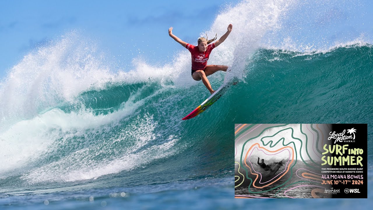 Erin Brooks Boasts Near-Perfect Heat In Local Motion Surf Into Summer Debut - YouTube