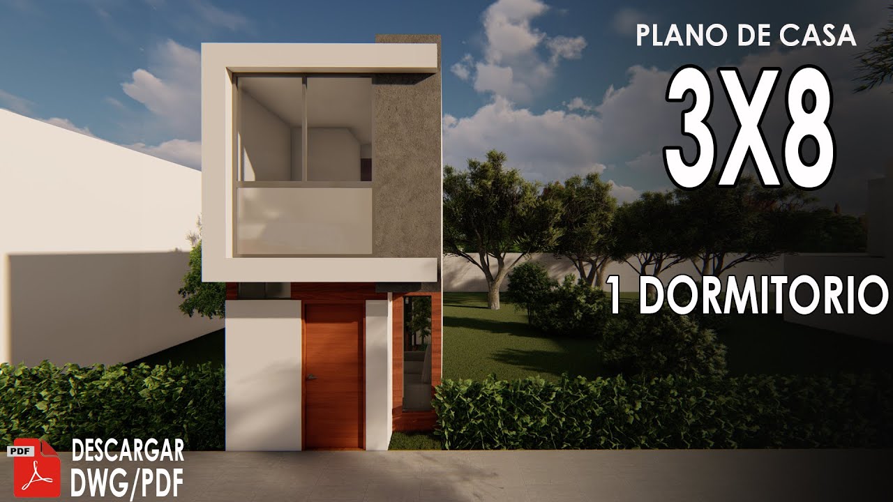 Plano De Casa De 3x8 Metros YouTube