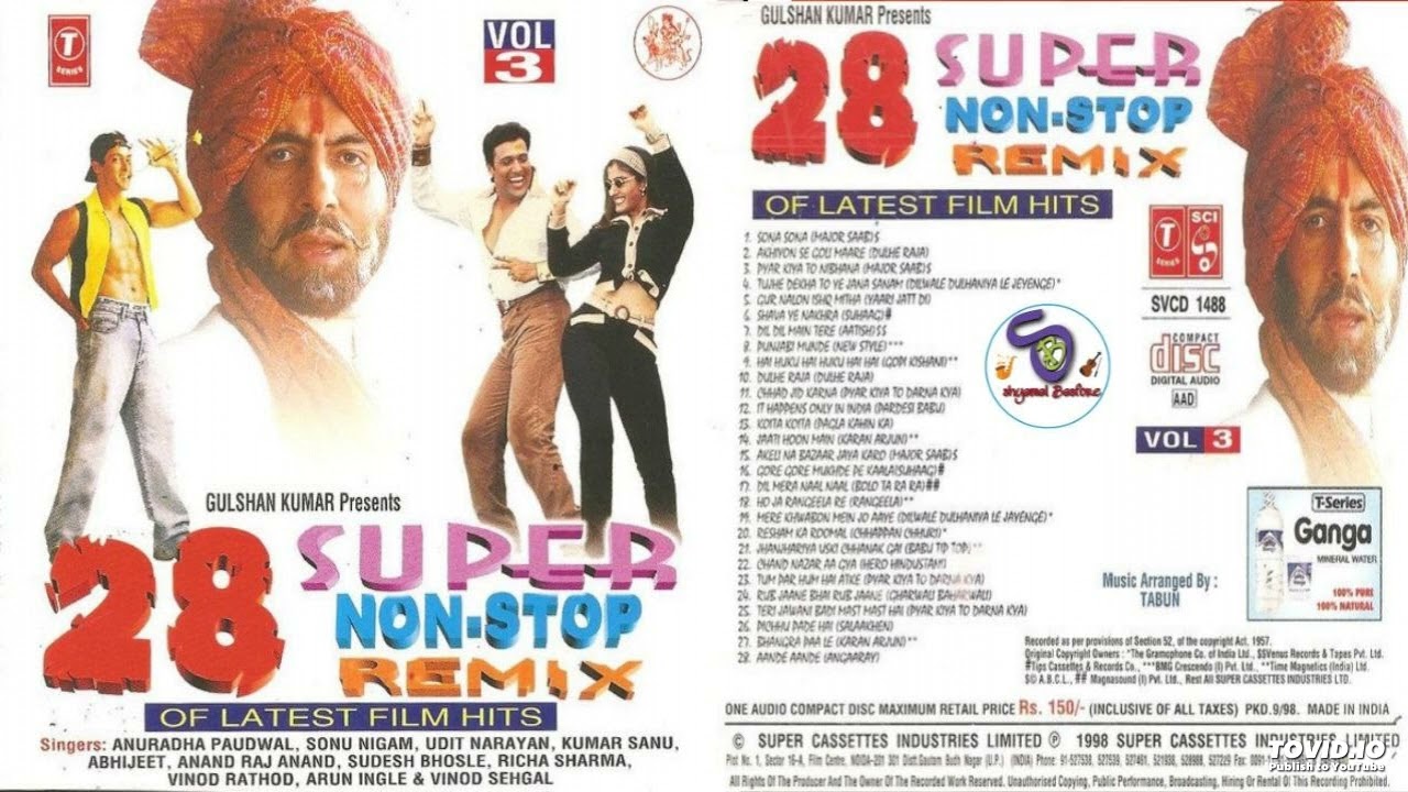 28 Super Non-Stop Remix Of Latest Film Hits Vol. 3 -1998 II Mixed ...