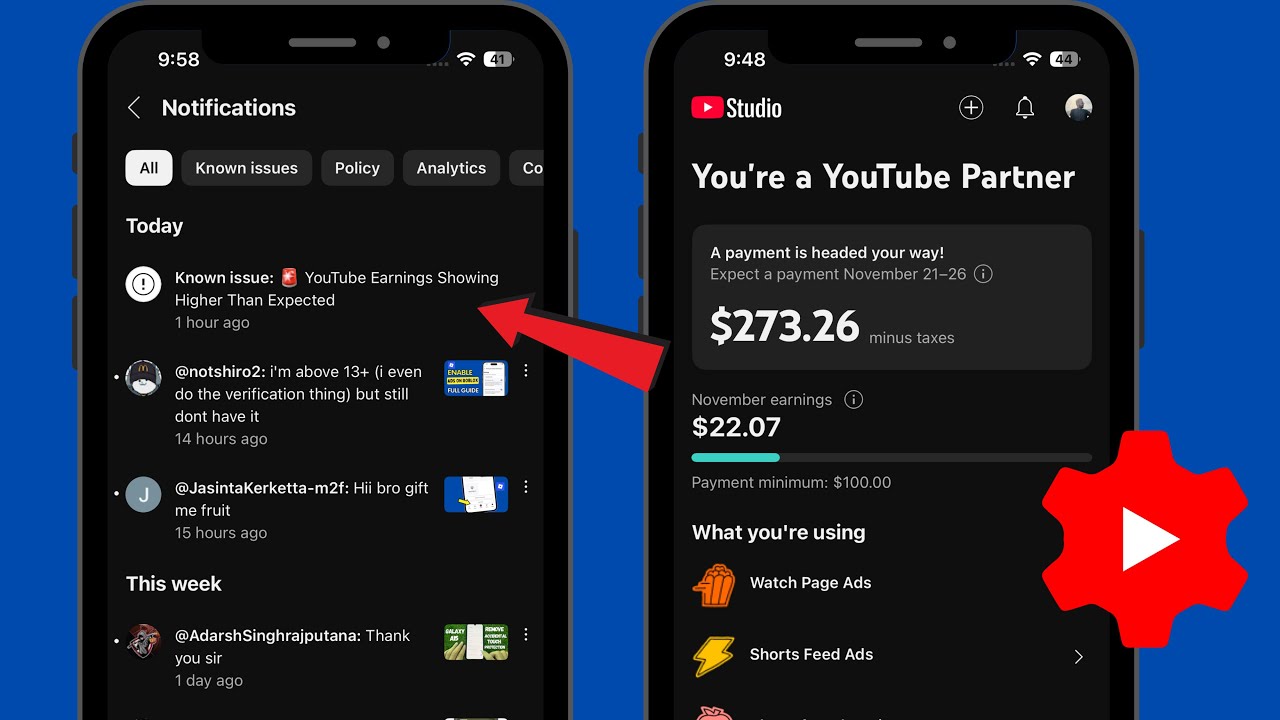 YouTube Studio Showing Wrong Earnings? 🚨 YouTube Earnings Showing ...